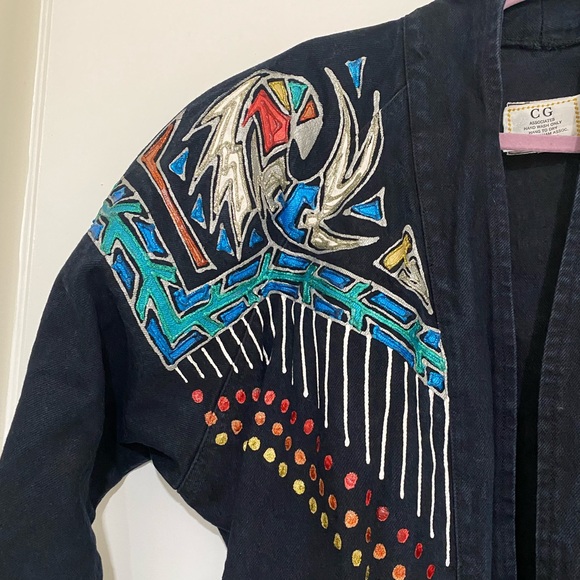 Sundance | Jackets & Coats | Sundance Hand Painted Denim Jacket | Poshmark